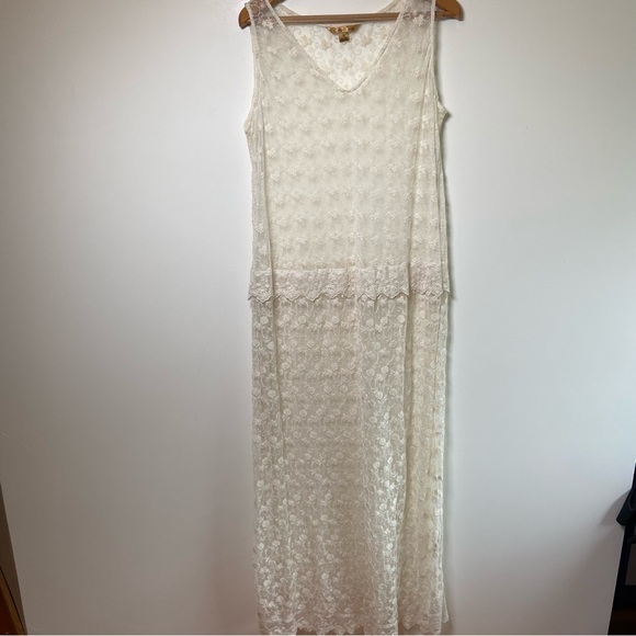 April Cornell | Dresses | Vintage April Cornell Lace Maxi Dress | Poshmark
